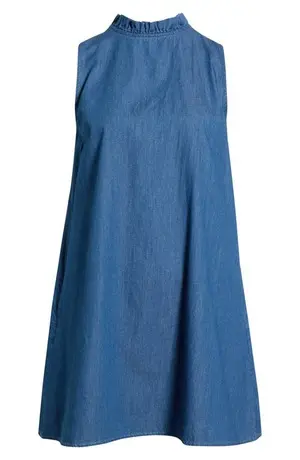 SUGARLIPS Haysville Benson Cotton Trapeze Minidress