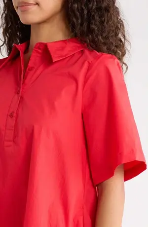 SUGARLIPS Danbury Trapeze Minidress - Red