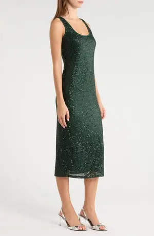 SUGARLIPS Kamari Sequin Tank Dress