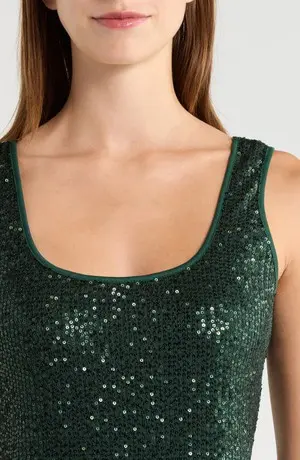 SUGARLIPS Kamari Sequin Tank Dress