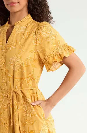 SUGARLIPS Alna Floral Cotton Maxi Dress