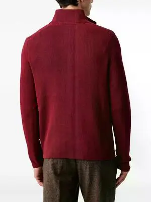 LINDBERGH Quarter-zip Ribbed Sweater