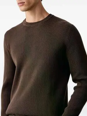 LINDBERGH Ribbed-knit Crew-neck Sweater