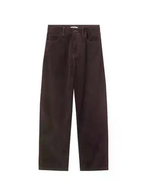 Carhartt Work In Progress Brandon Corduroy Logo-patch Trousers - Brown