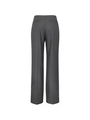 SONIA CARRASCO Pleated Drawstring Wool Trousers