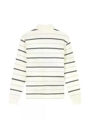 OLAF Striped Long-sleeve Polo Shirt