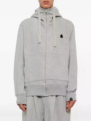Noir Kei Ninomiya Embroidered Zip-up Hoodie