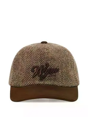 WOOYOUNGMI Herringbone-wool Cap - Brown