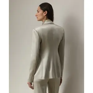Ralph Lauren Parker Stretch Satin Jacket