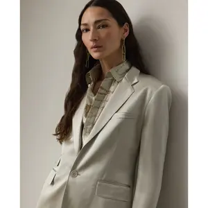 Ralph Lauren Parker Stretch Satin Jacket