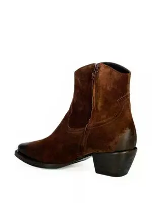 BILLI BI Western-style Suede Ankle Boots