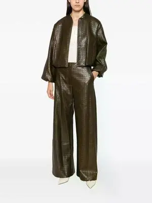 Imperial Woven-effect Wide-leg Trousers
