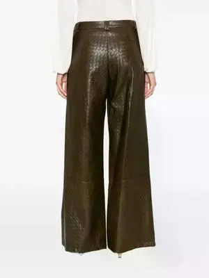 Imperial Woven-effect Wide-leg Trousers