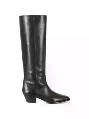 AeydĒ Medea Pointed-toe Knee-high Boots - Black