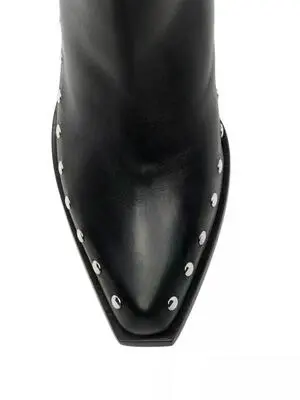 VIC MATIE Tronc Xavier Stud-embellished Leather Ankle Boots