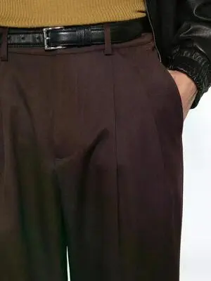 LOW BRAND Zeta Pleated Straight-leg Trousers