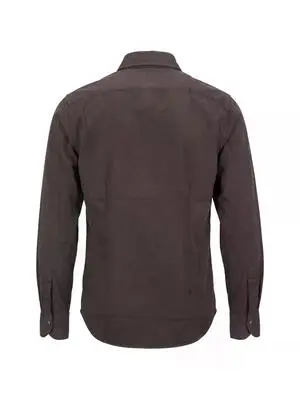 XACUS Long-sleeved Cotton Shirt - Brown