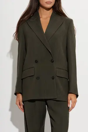 GOLDEN GOOSE Double-breasted Blazer - Grey