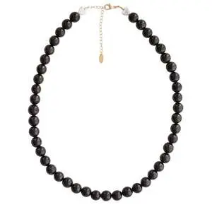 Kris Nations Jet Gemstone Baller Necklace