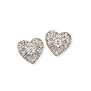 MARTINA ROZENBERG SMIRA JEWELRY Corazón Earrings - Silver