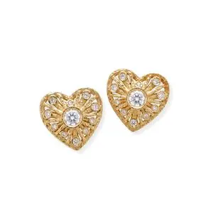 MARTINA ROZENBERG SMIRA JEWELRY Corazón Earrings - Gold
