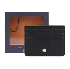 Paul Costelloe Dune Leather Card Holder - Black