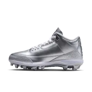 JORDAN 3 Mid Td Football Cleats - Grey