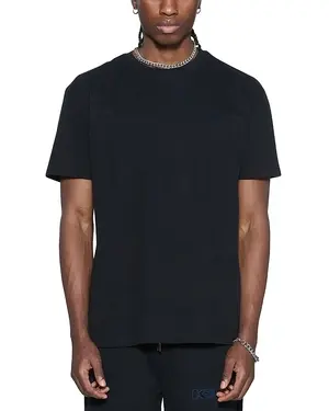 Ksubi Luxe Biggie Cotton Ringer Crewneck T-shirt - Black