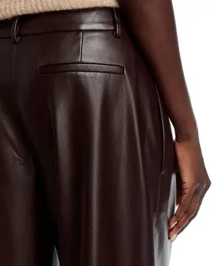 Hugo Boss Tiana Faux Leather Wide Fit Trousers