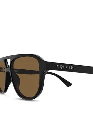 Alexander McQueen Pilot Sunglasses, 54mm