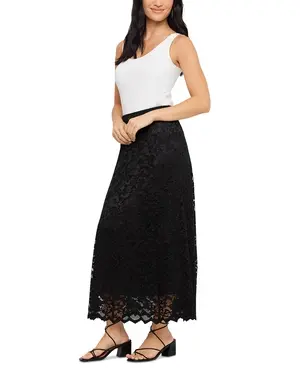 Karen Kane Lace Pull On Ankle Skirt
