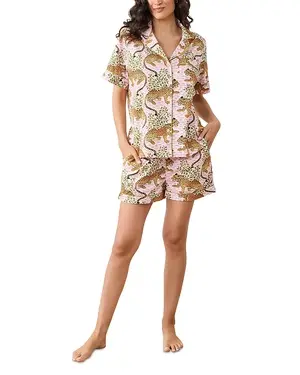 PRINTFRESH Bagheera Blush Shorts Pajama Set Blush