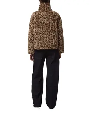 Apparis Brooks Leopard Faux Fur Coat - Light Leopard