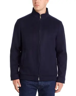 Peter Millar Crown Flex Merino Wool Bomber Jacket