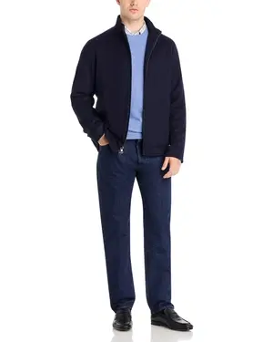 Peter Millar Crown Flex Merino Wool Bomber Jacket