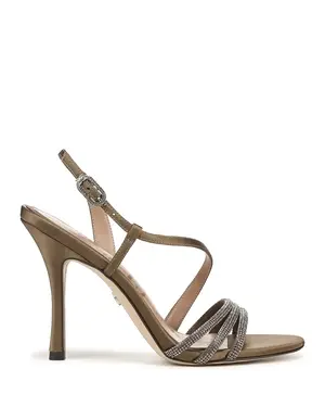 Sam Edelman Charli Glam Stiletto Sandals - Dark Silver