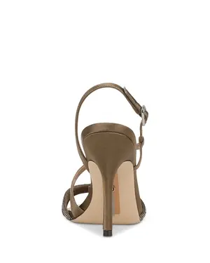 Sam Edelman Charli Glam Stiletto Sandals - Dark Silver