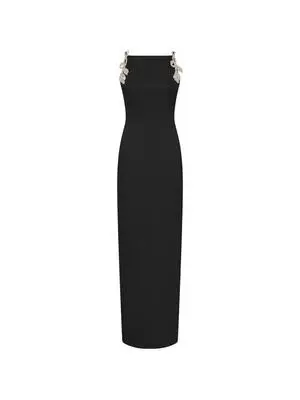 Rachel Gilbert Oryx Column Crystal-embellished Maxi Dress