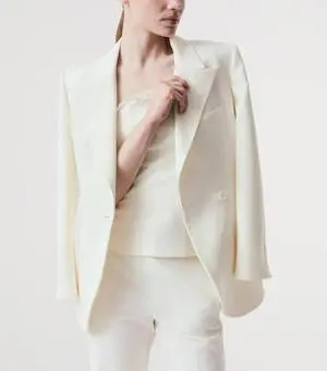 Marella Double-breasted Blazer - Ivory