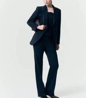 Marella Double-breasted Blazer - Navy