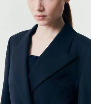 Marella Double-breasted Blazer - Navy