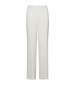 Marella Ruffled Straight Trousers