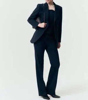 Marella Ruffle-trim Flared Trousers