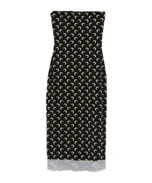 MARINE SERRE Moon-print Midi Dress