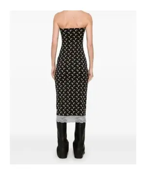 MARINE SERRE Moon-print Midi Dress