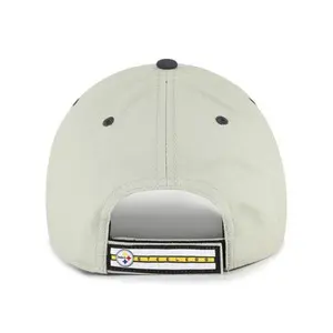 '47 Black Pittsburgh Steelers Half Block Text Mvp Adjustable Hat