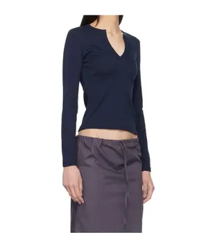 FLORE FLORE Iman Long-sleeve T-shirt - Navy