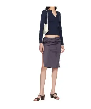 FLORE FLORE Iman Long-sleeve T-shirt - Navy