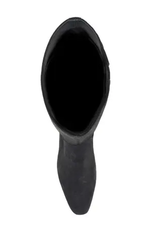 Calvin Klein Slona Leather Knee High Boot - Black