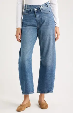 Warp + Weft Bna Soft Curve Barrel Jeans - Bombshell